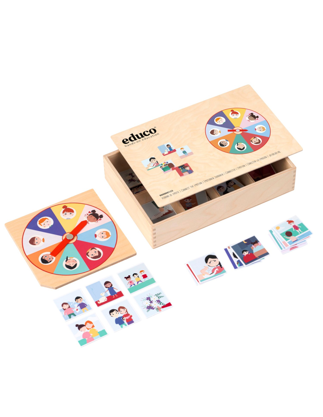 Jeu 8 Émotions Educo Enfant 3 ans - Roue des Sentiments