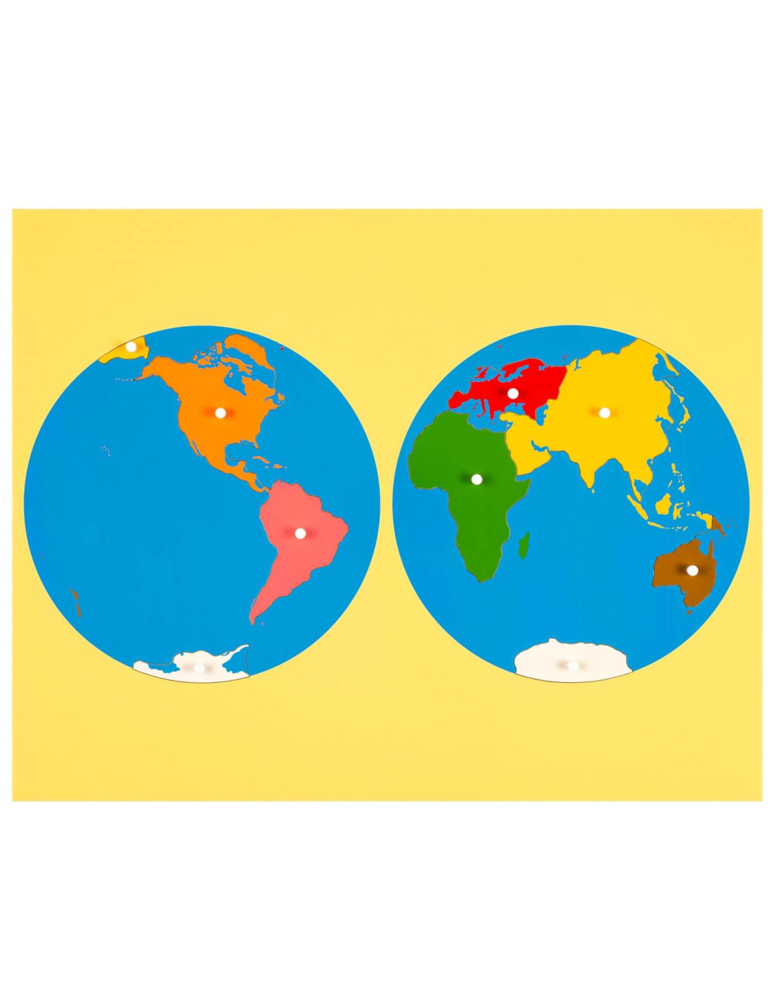 Planisphère Montessori Nienhuis - Carte Puzzle Géographique ...