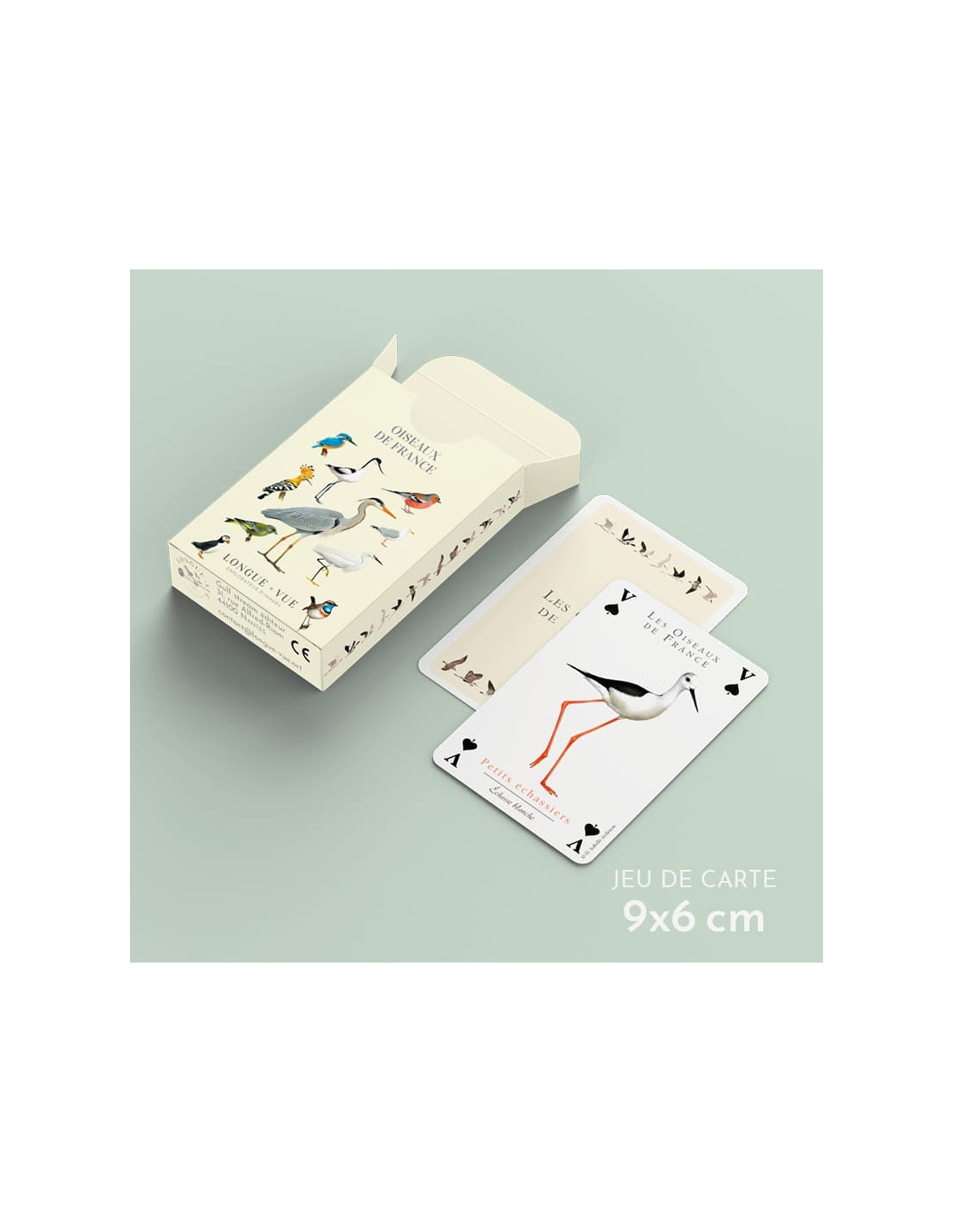 Oiseaux de France - Jeu de 54 Cartes classique française | LesMinis.fr