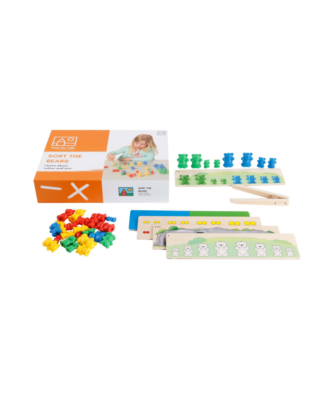 Jeu de Tri des Oursons - Motricité Fine et Apprentissage des Couleurs