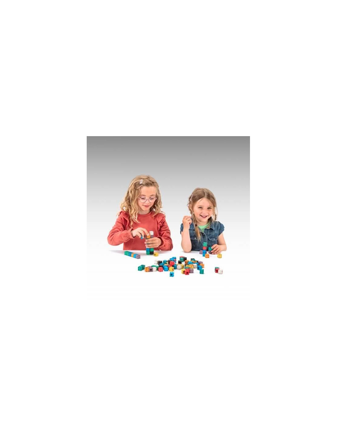 Cubes Emboîtables - Lot de 100 pièces - Apprentissage Mathématique Ludique