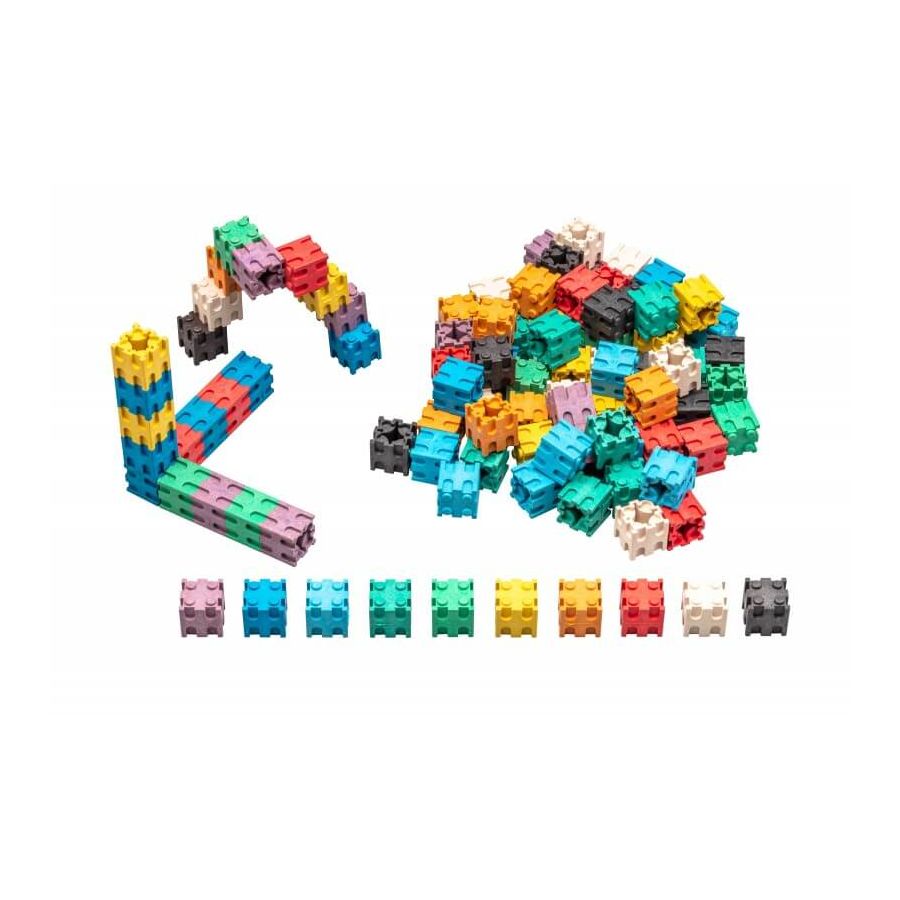 Cubes Emboîtables - Lot de 100 pièces - Apprentissage Mathématique Ludique