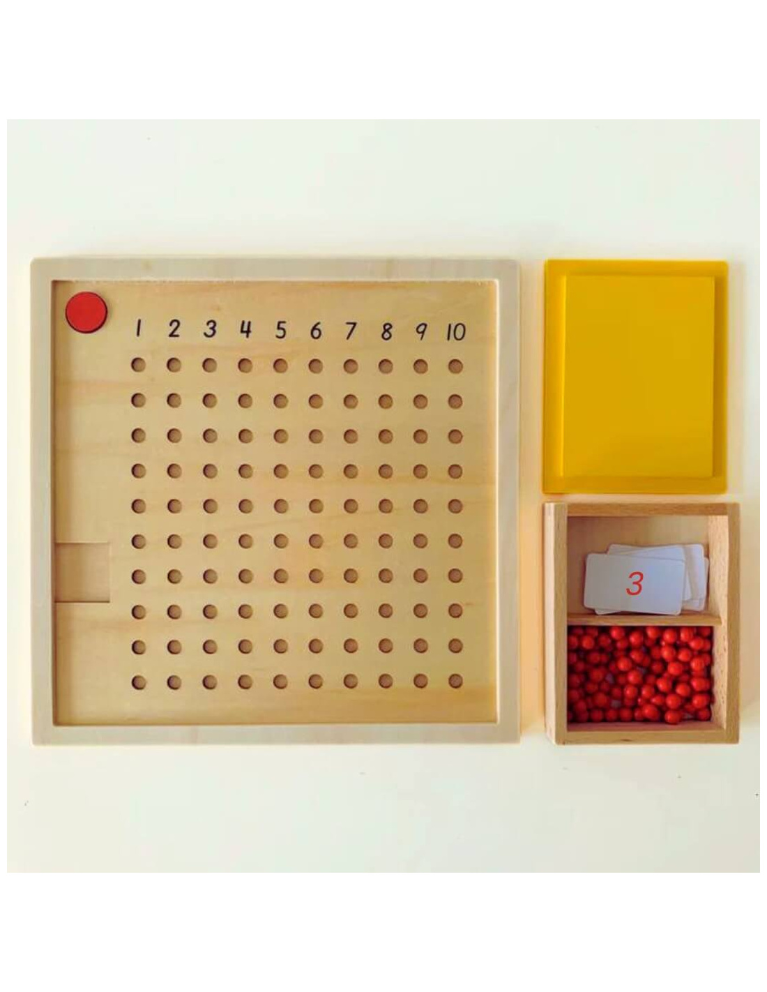 Table de Multiplication Montessori avec Perles - Apprentissage des ...
